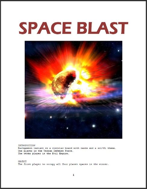 Space Blast | Board Game | BoardGameGeek