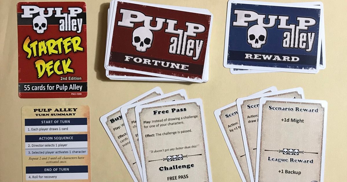 Pulp Alley: Starter Deck | Board Game Accessory | BoardGameGeek