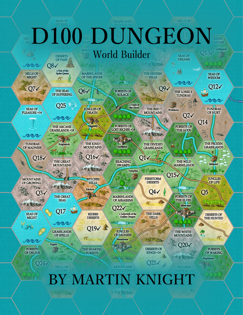 World Builder Movement Diagrams | D100 Dungeon: World Builder