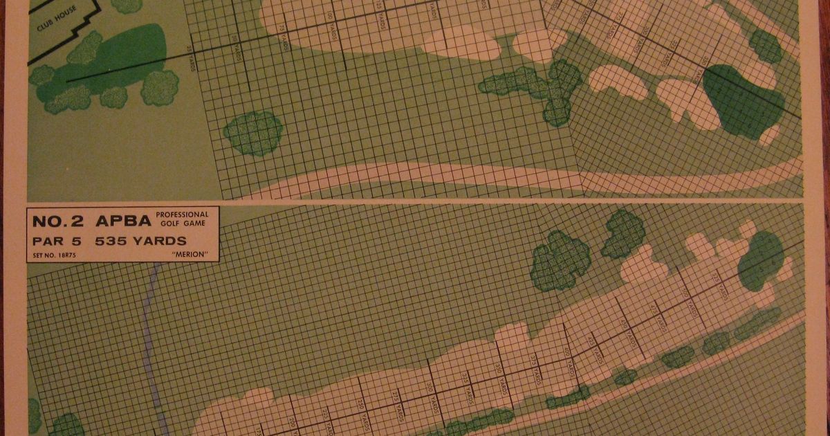 APBA Professional Golf: Merion | Board Game | BoardGameGeek