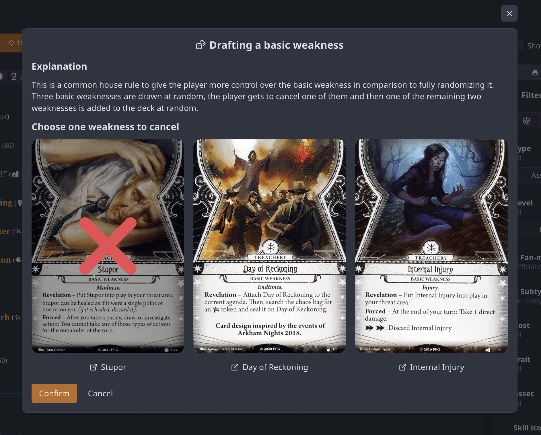 arkham.build: a web deck builder | Arkham Horror: The Card Game