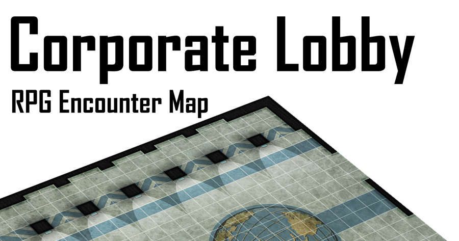 Corporate Lobby RPG Encounter Map | RPG Item | RPGGeek