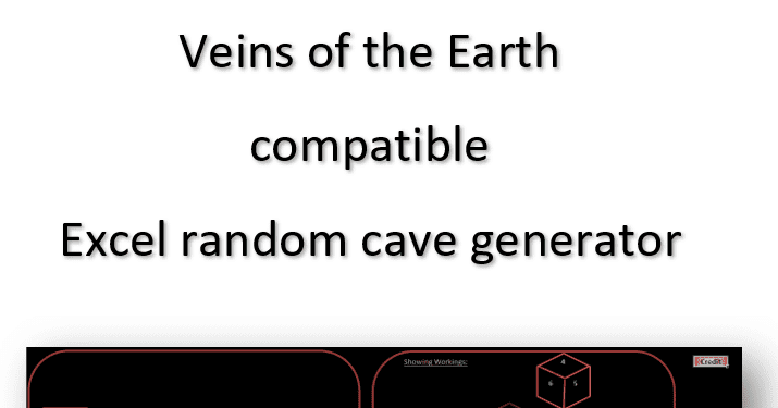 Veins of the Earth Compatible Excel Random Cave Generator | RPG Item ...