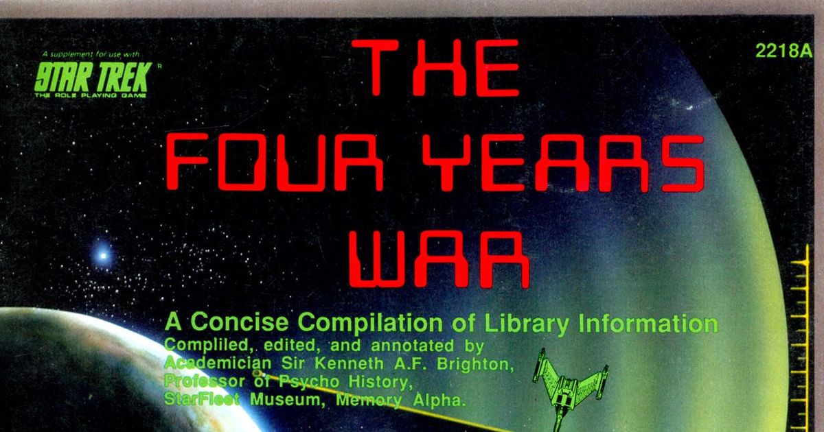 The Four Years War | RPG Item | RPGGeek