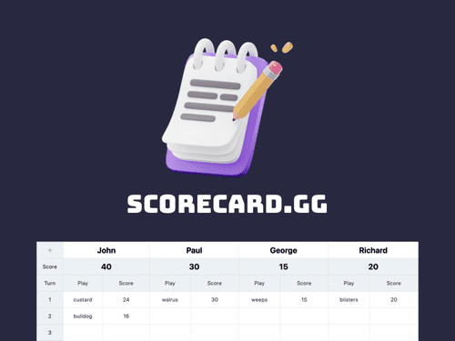 I made a free scoring web app for board games called Scorecard.gg