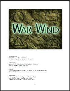 War Wind | Board Game | BoardGameGeek