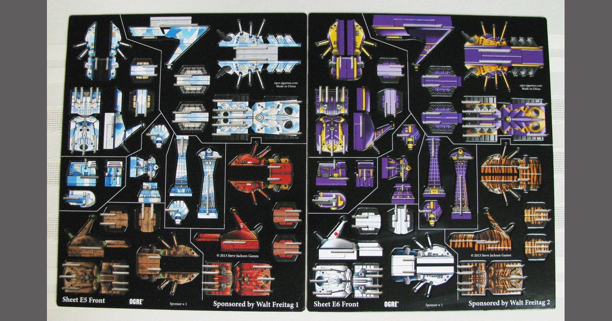 Ogre: Uncommon Ogres Sponsored Counter Sheets | Board Game | BoardGameGeek