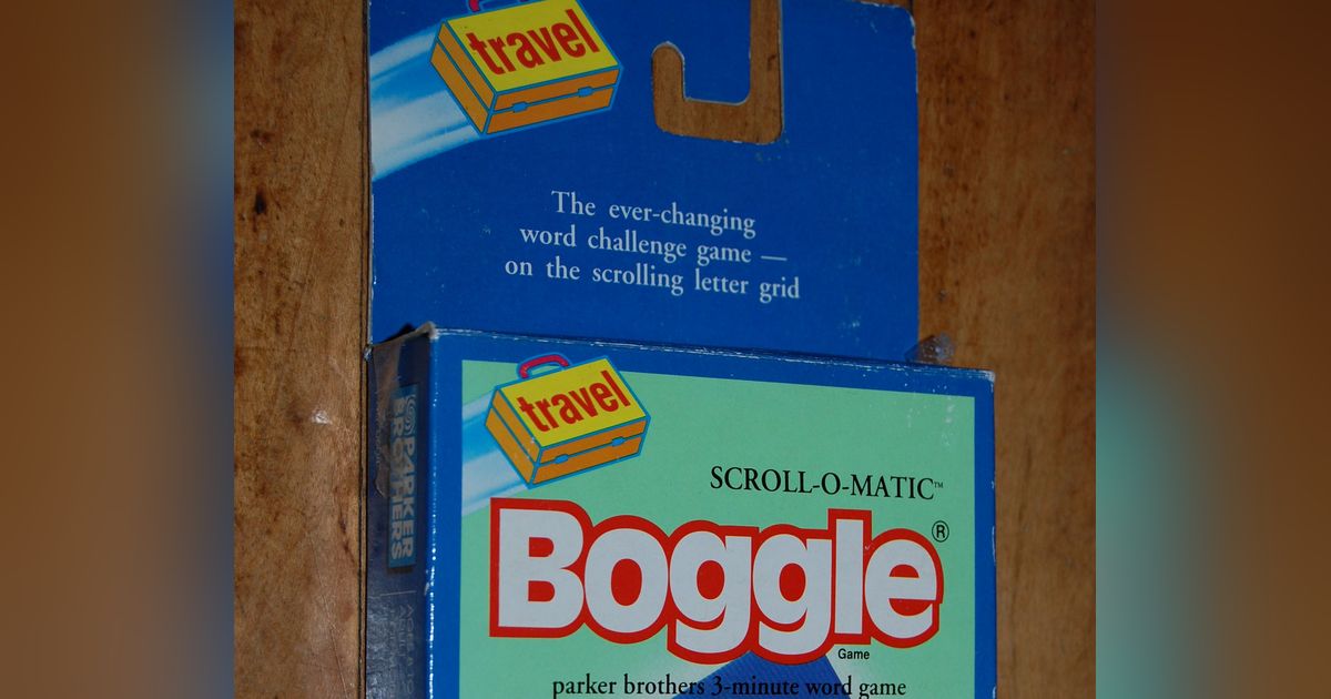 Travel Scroll-O-Matic Boggle | Board Game | BoardGameGeek