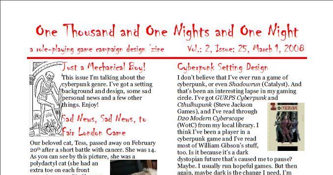 One Thousand and One Nights and One Night (Vol. 2, Issue 25 - Mar 2008 ...
