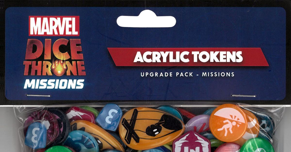 Marvel Dice Throne Missions: Acrylic Tokens | Board Game Accessory ...