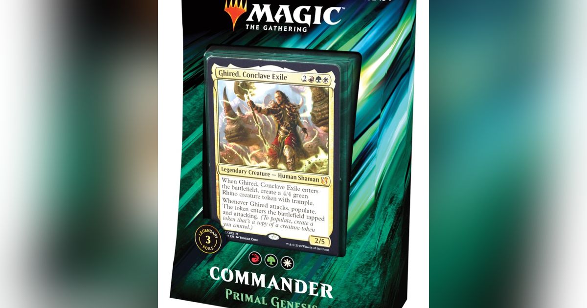 Magic: The Gathering — Commander 2019: Primal Genesis | Board Game ...