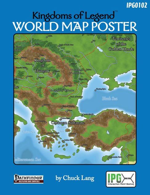 World Map Poster | Kingdoms of Legend: World Map Poster