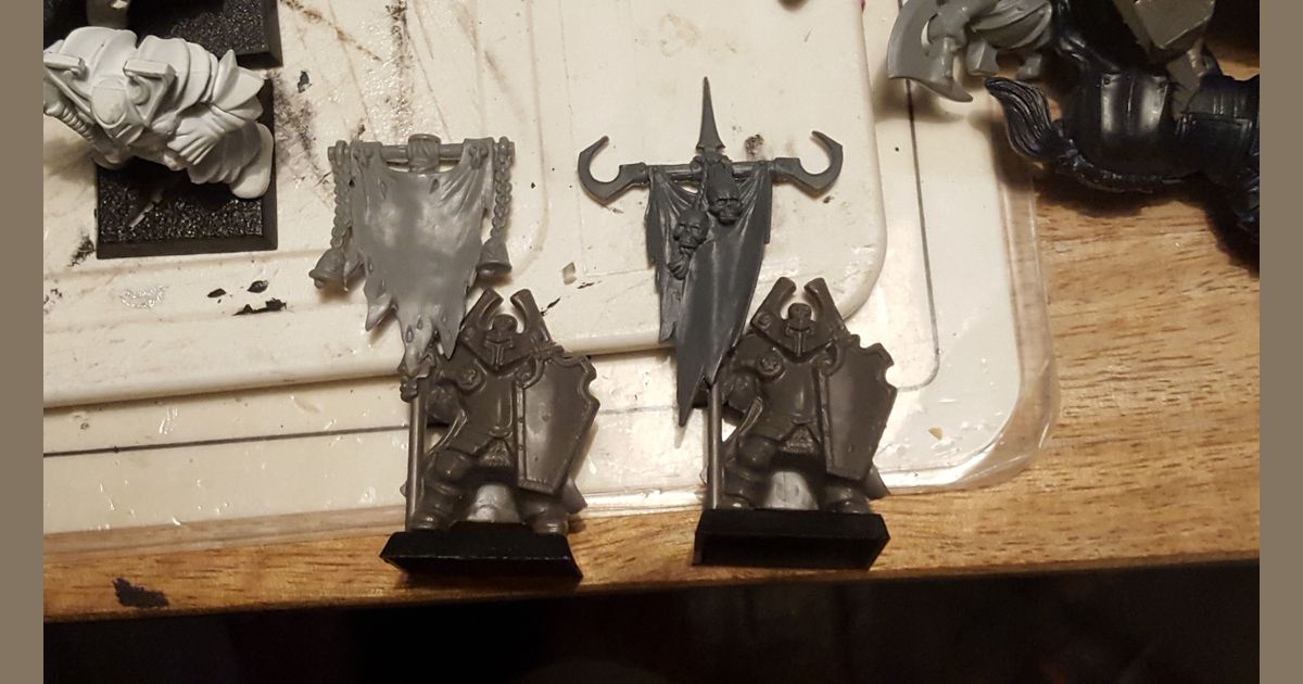 BattleMasters Chaos Warrior Banner Bearers | Miniature Games ...