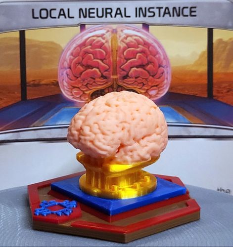 3D-Printable Local Neural Instance Map Tile | Terraforming Mars: Automa