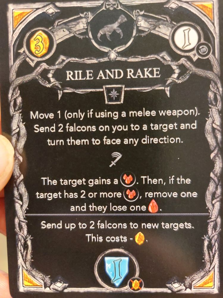 Huntress card - Rile and Rake | Oathsworn: Into the Deepwood