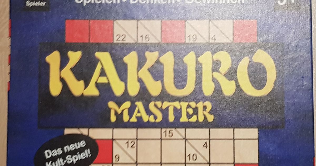 Kakuro Master | Board Game | BoardGameGeek