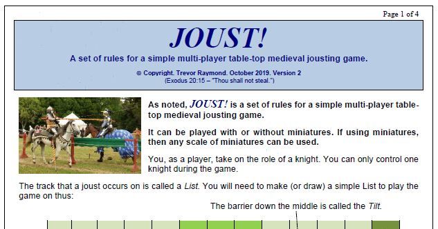 JOUST! | Board Game | BoardGameGeek