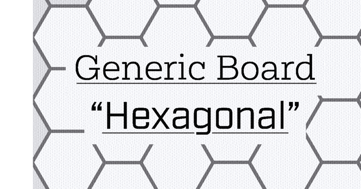 Generic Board "Hexagonal" | Board Game | BoardGameGeek