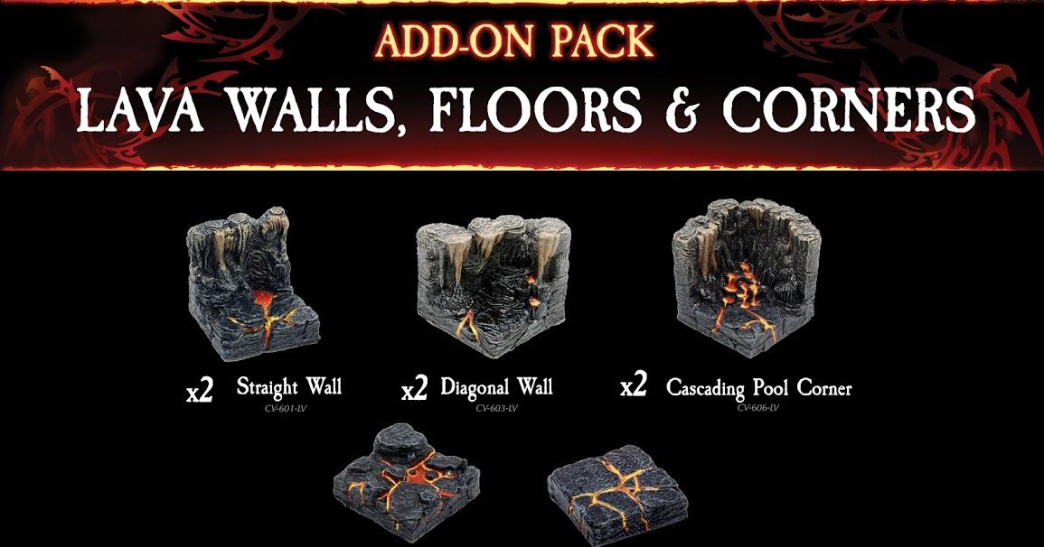 Lava Walls, Floors & Corners | RPG Item | RPGGeek