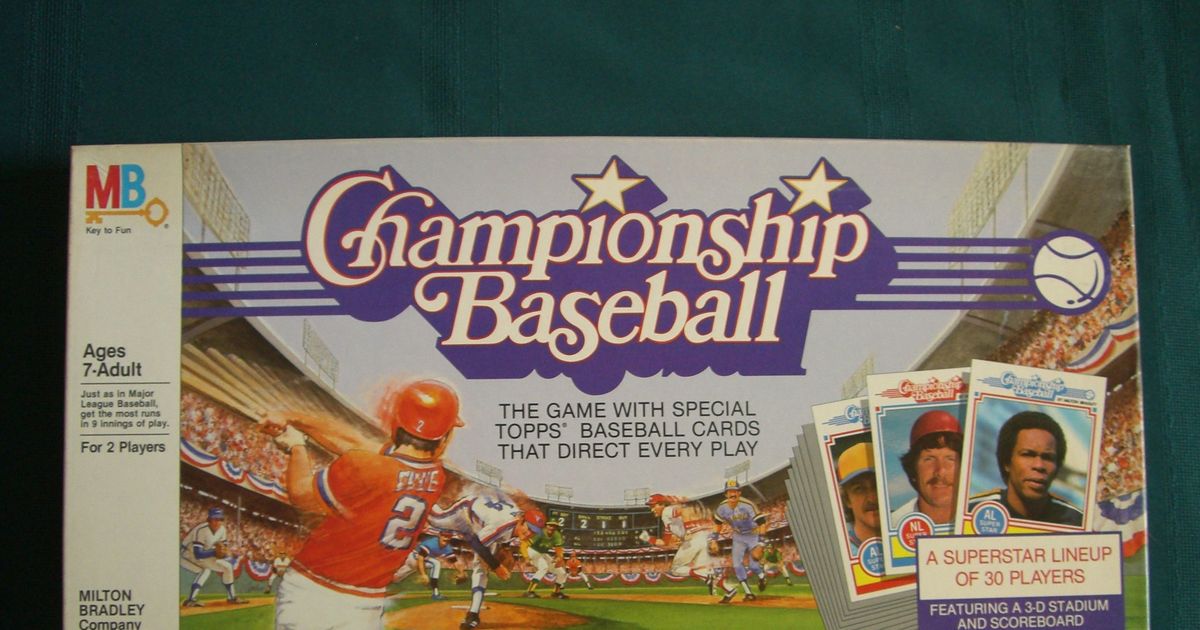 Championship Baseball | Board Game | BoardGameGeek