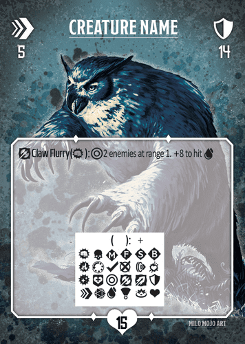 Monster Card Template | Dungeons & Dragons: Onslaught