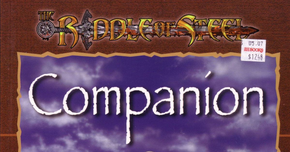 The Riddle of Steel Companion | RPG Item | RPGGeek