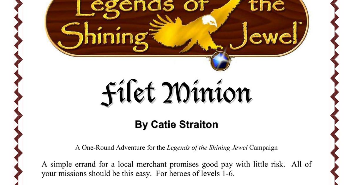 LSJ083: Filet Minion | RPG Item | RPGGeek
