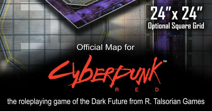 Cyberpunk RED Battle Map: Rooftop Helipad | RPG Item | RPGGeek