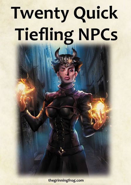 Twenty Quick Tiefling NPCs | RPG Item | RPGGeek