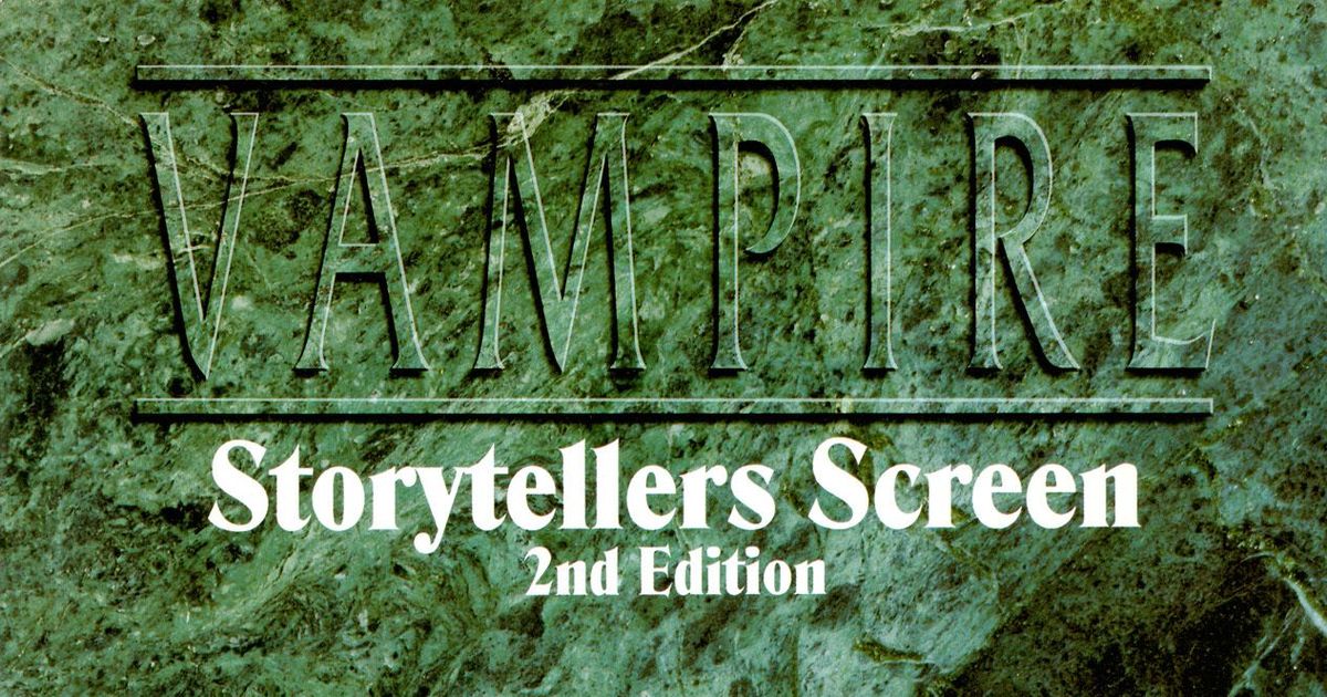 Vampire Storytellers Screen (2nd Edition) | RPG Item | BoardGameGeek
