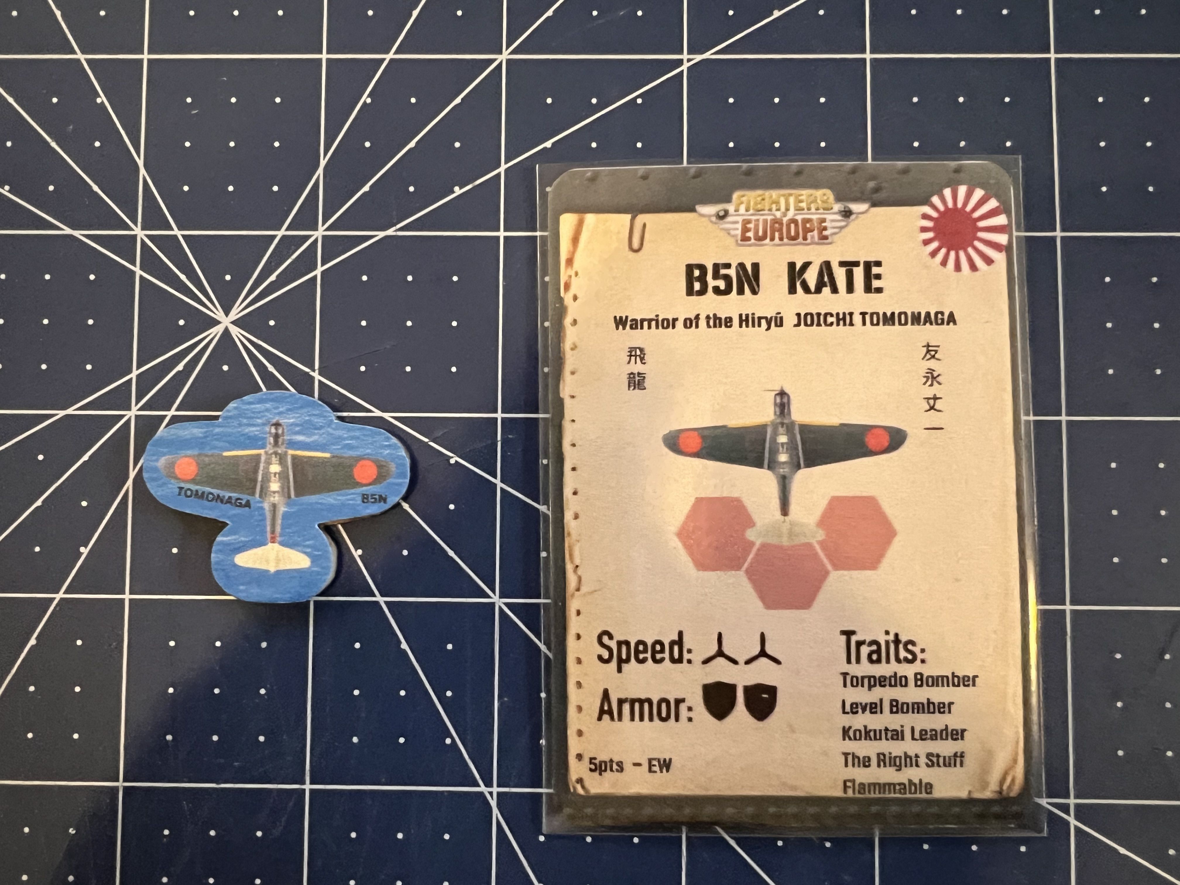 Imperial Japan custom tokens and cards | Fighters of the Pacific