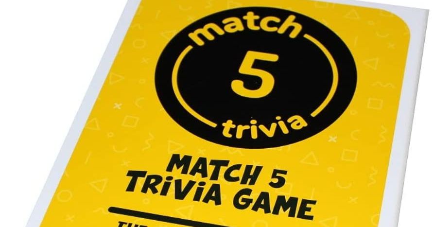 Match 5 Trivia Game | Board Game | BoardGameGeek