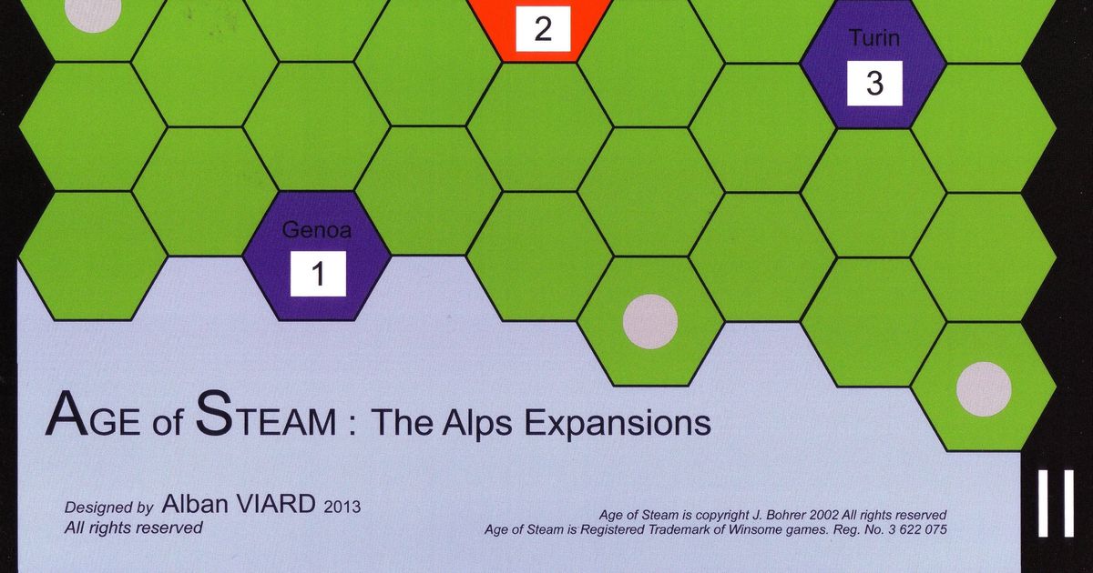 Age of Steam Expansion: The Alps | Board Game | BoardGameGeek