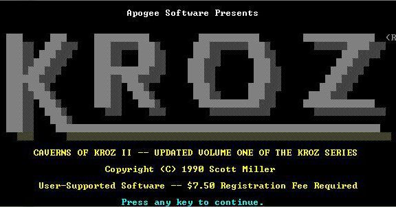 Caverns of Kroz II | Video Game | VideoGameGeek