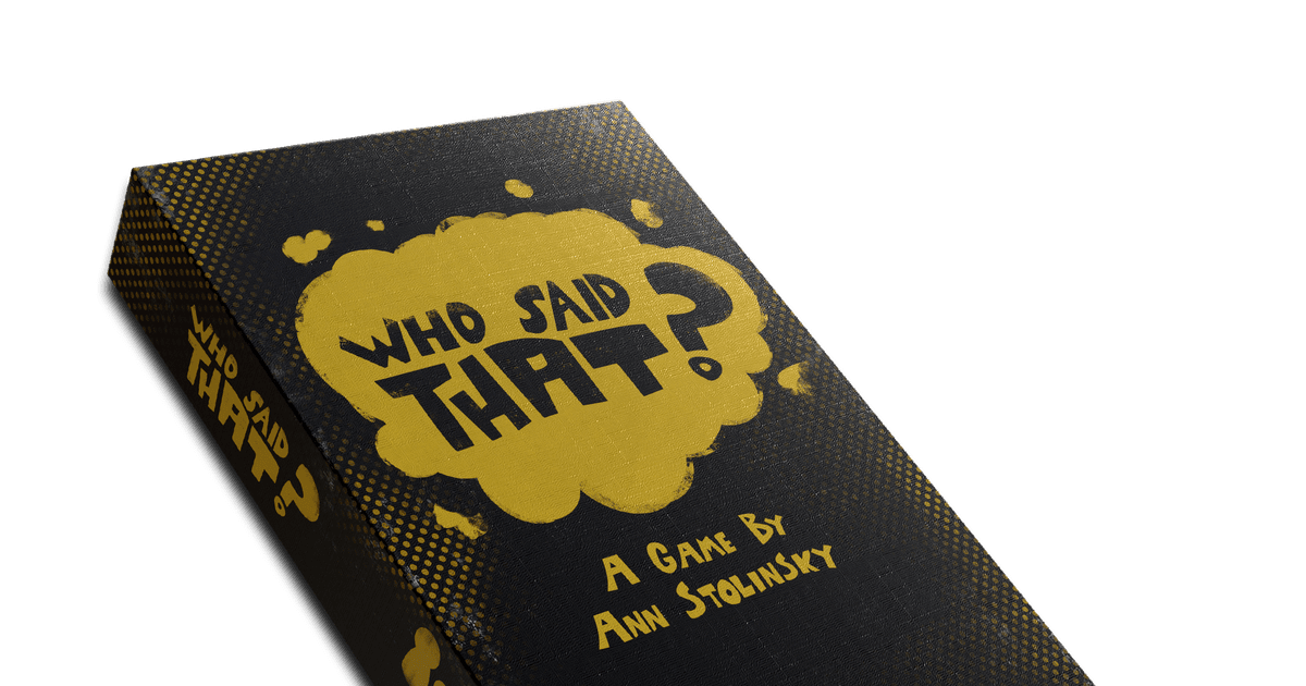 Who Said That? | Board Game | BoardGameGeek
