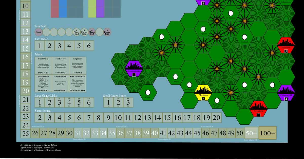 Age of Steam Expansion: Wales | Board Game | BoardGameGeek