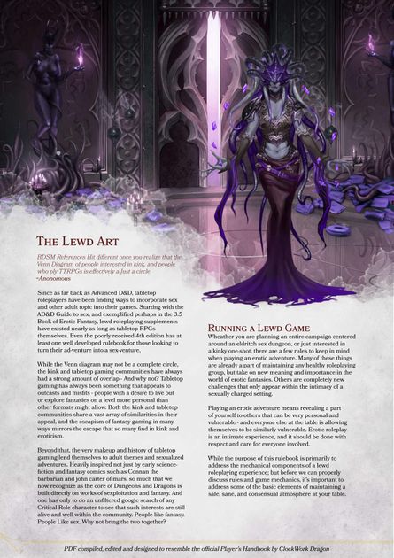 Full Lewd Handbook | RPG Item | BoardGameGeek