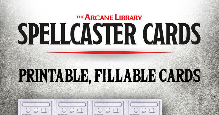 Spellcaster Cards | RPG Item | RPGGeek