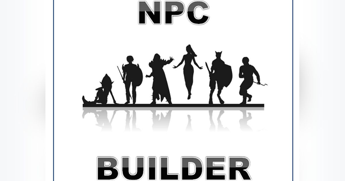 NPC Builder | RPG Item | RPGGeek