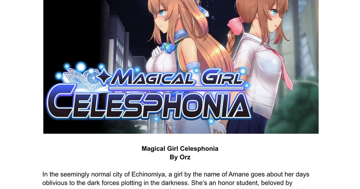 Magical Girl Celesphonia Rpg Item Rpggeek