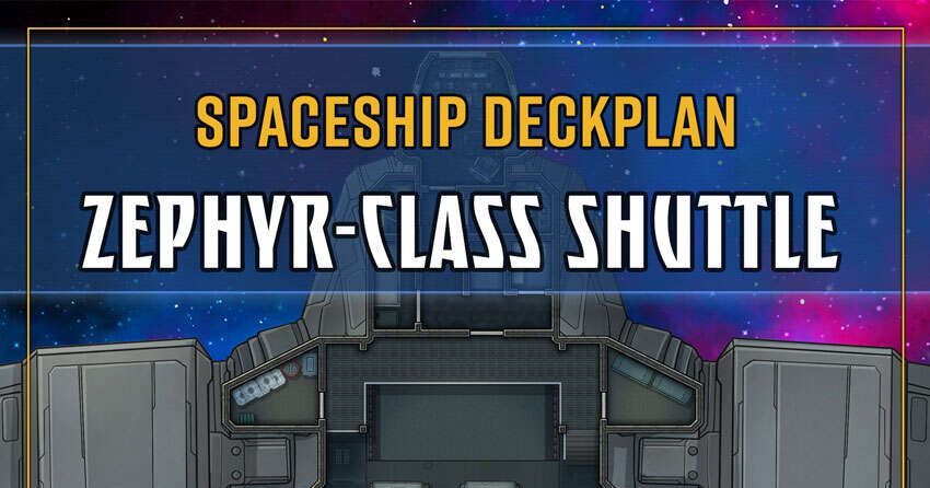 Spaceship Deckplan: Zephyr-class Shuttle | RPG Item | RPGGeek