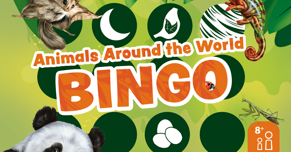 Animals Around the World BINGO | Board Game | BoardGameGeek