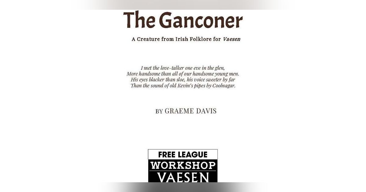 The Ganconer (Love-Talker) | RPG Item | RPGGeek