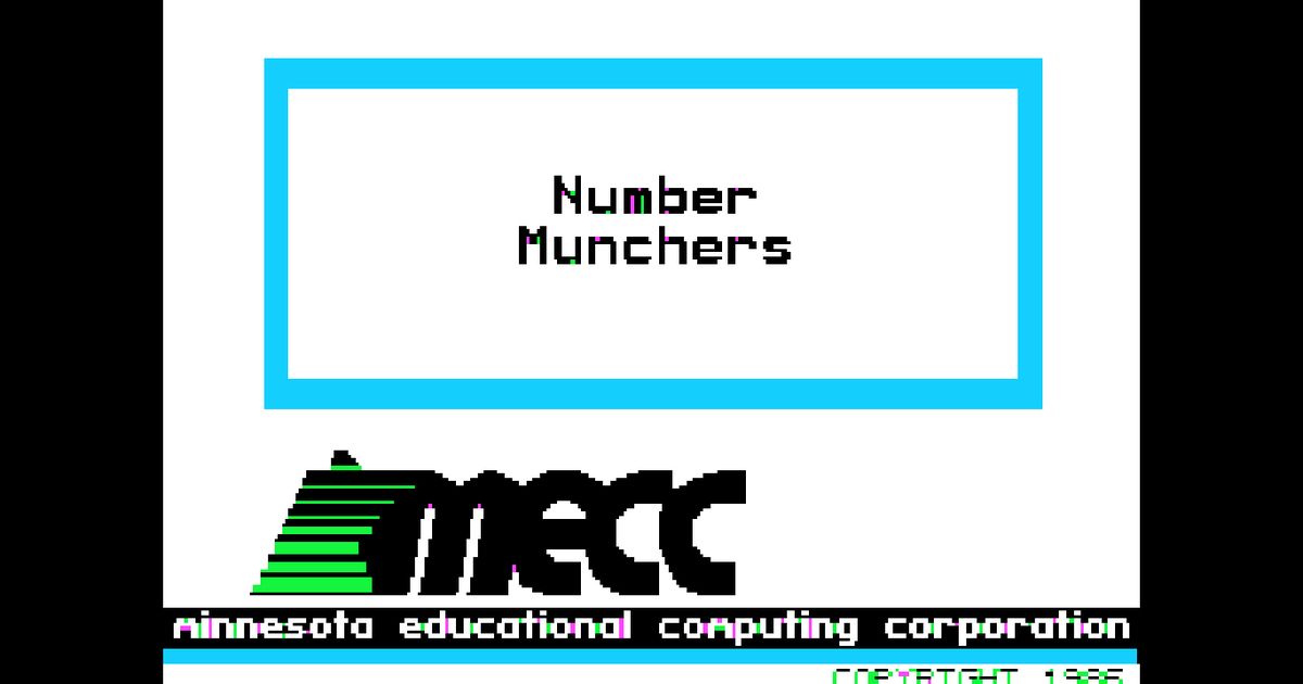 Number Munchers | Video Game | VideoGameGeek