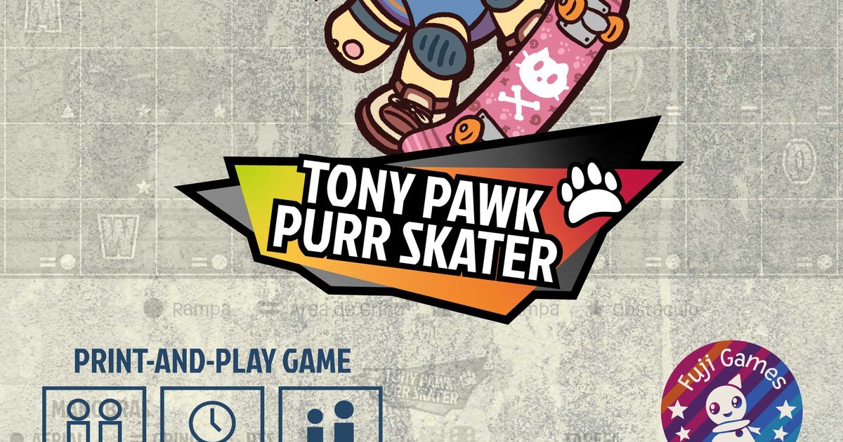 Tony Pawk Purr Skater | Board Game | BoardGameGeek