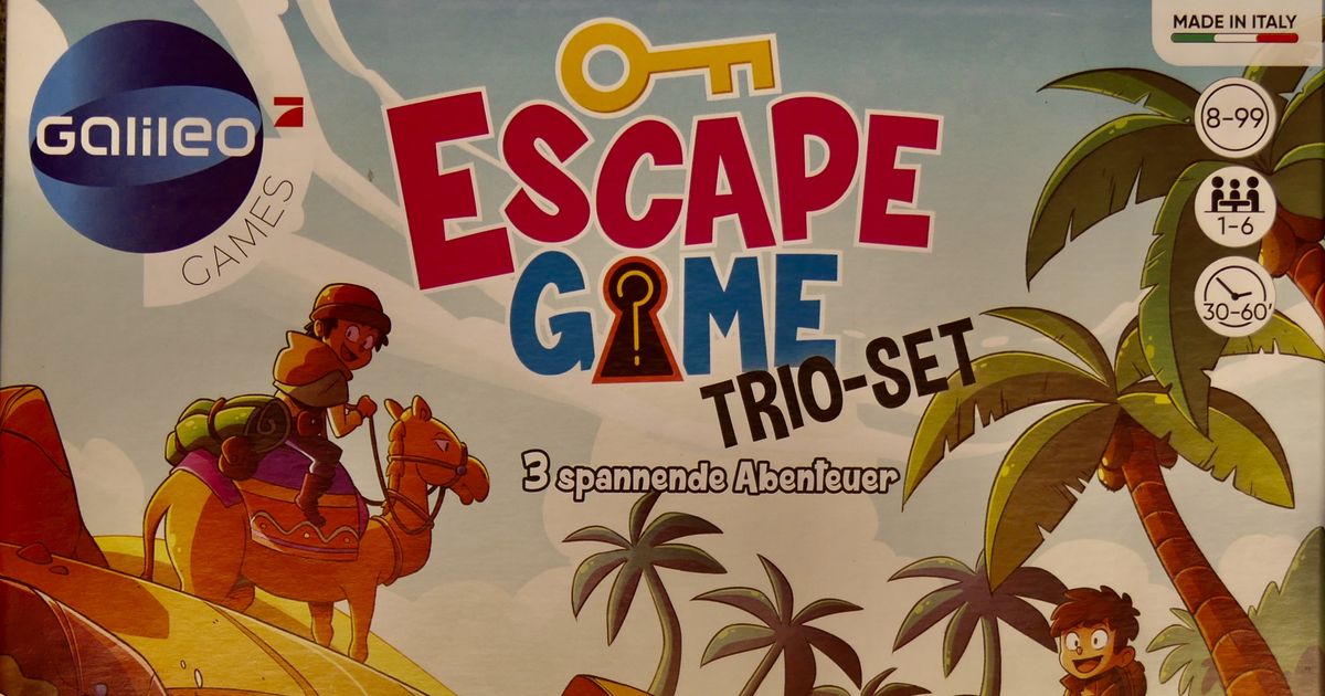 Escape Game: Trio Set | Board Game | BoardGameGeek