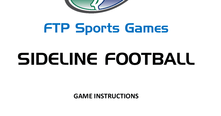 Sideline Football | Board Game | BoardGameGeek