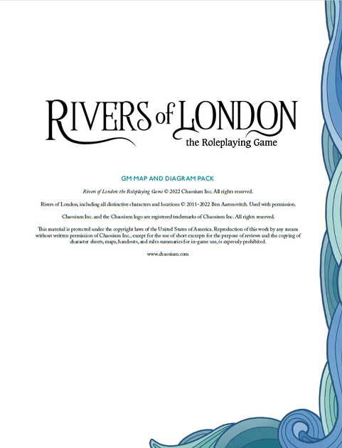 Rivers of London: The Roleplaying Game - GM Map and Diagram Pack | RPG ...