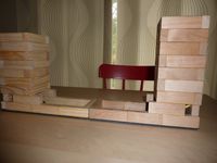 How to build a dice tower using 1 copy of Jenga and 3 copies of ...