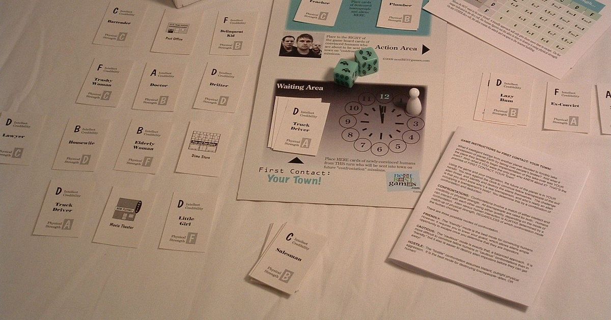 First Contact: YOUR TOWN | Board Game | BoardGameGeek